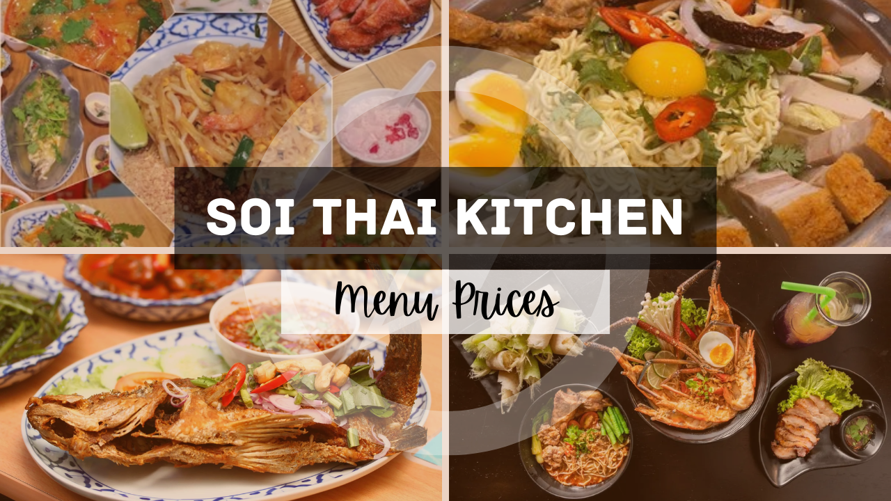 SOI THAI MENU SINGAPORE & UPDATED PRICES 2025