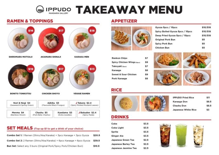 IPPUDO MENU SINGAPORE & UPDATED PRICES 2025