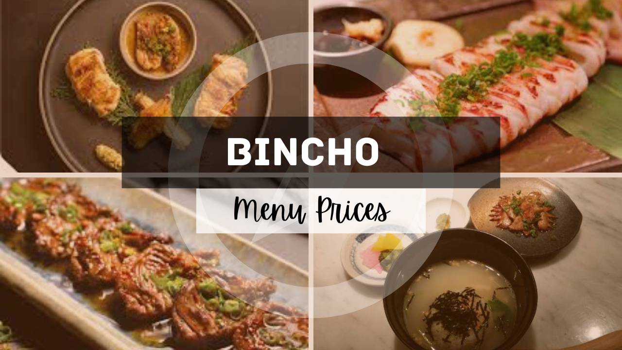 BINCHO MENU SINGAPORE & UPDATED PRICES 2025