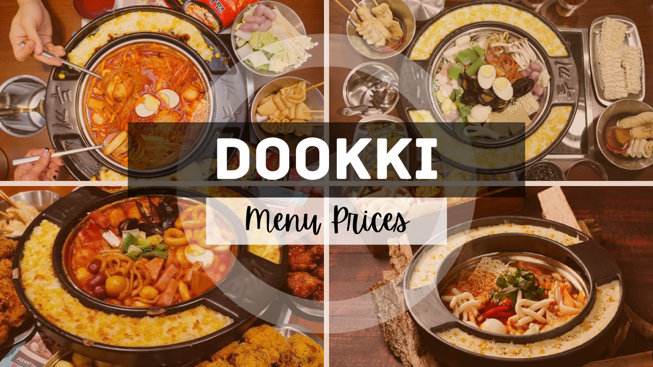 DOOKKI MENU SINGAPORE & UPDATED PRICES 2025