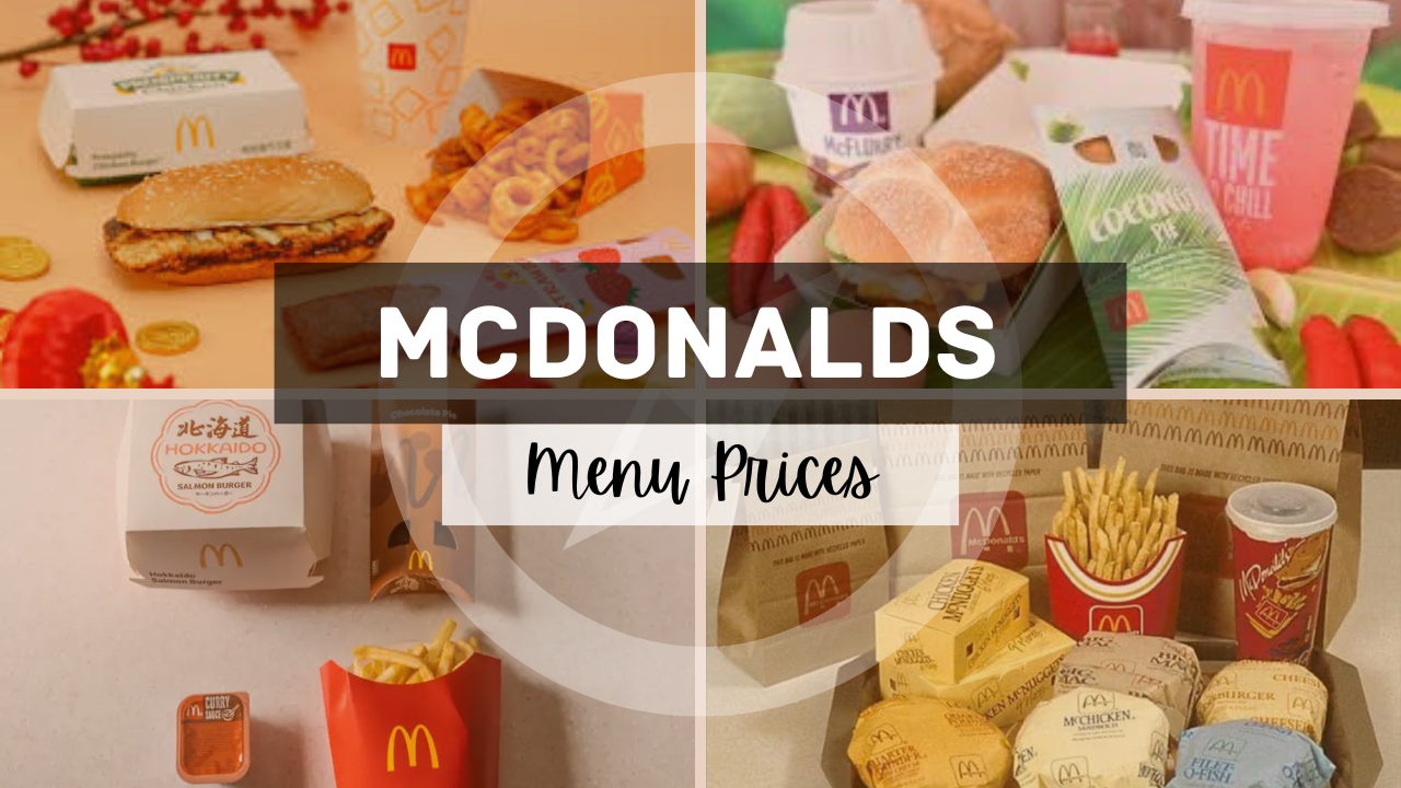 MCDONALD'S MENU SINGAPORE & UPDATED PRICES 2025