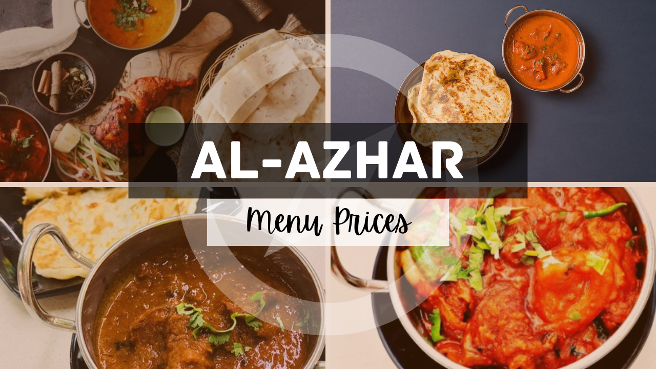 AL-AZHAR RESTAURANT MENU SINGAPORE UPDATED 2025