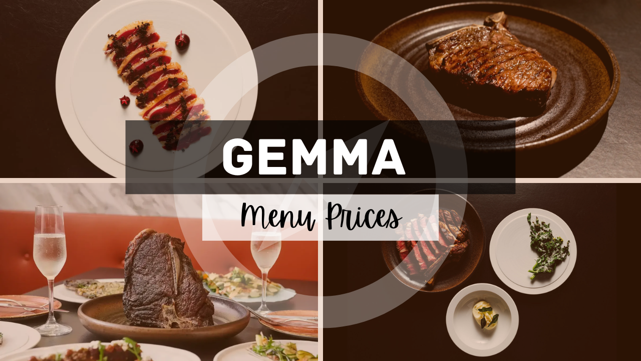 GEMMA STEAKHOUSE MENU SINGAPORE UPDATED 2025