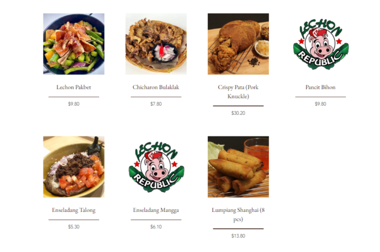 LECHON REPUBLIC MENU SINGAPORE & UPDATED PRICES 2025