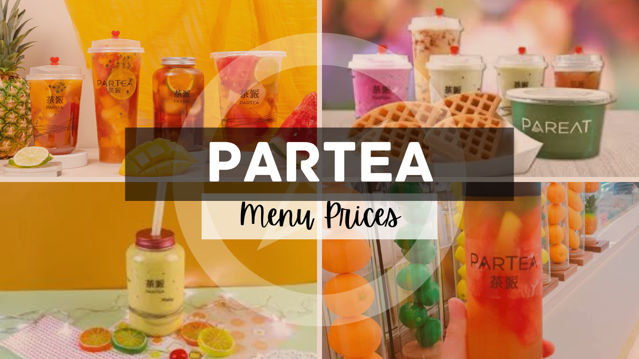 PARTEA MENU SINGAPORE & UPDATED PRICES 2025