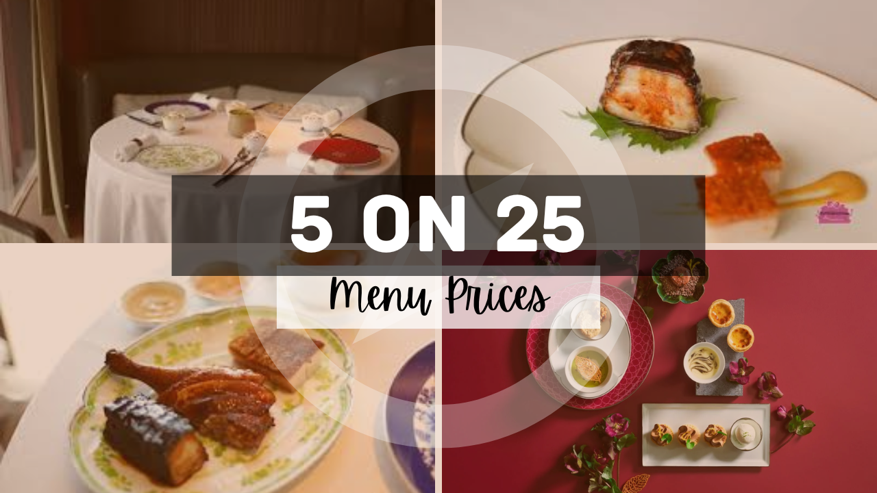 5 ON 25 MENU SINGAPORE & UPDATED PRICES 2025