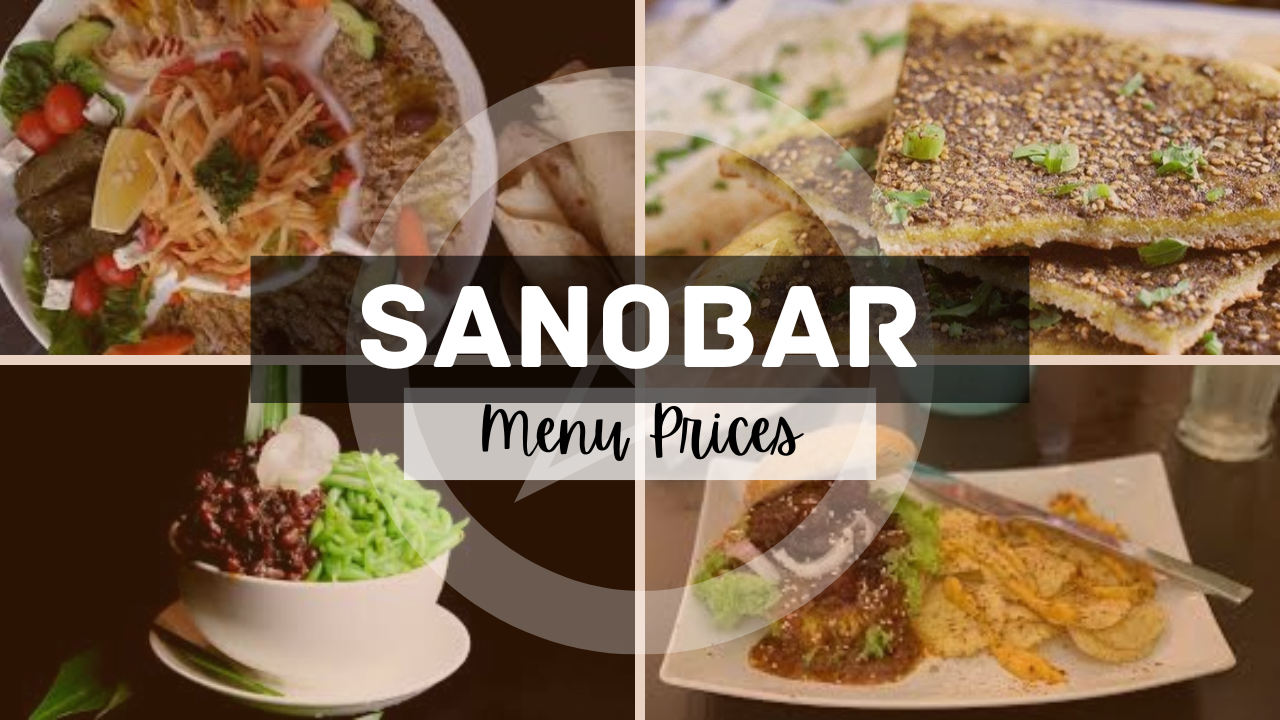 SANOBAR MENU SINGAPORE & UPDATED PRICES 2025