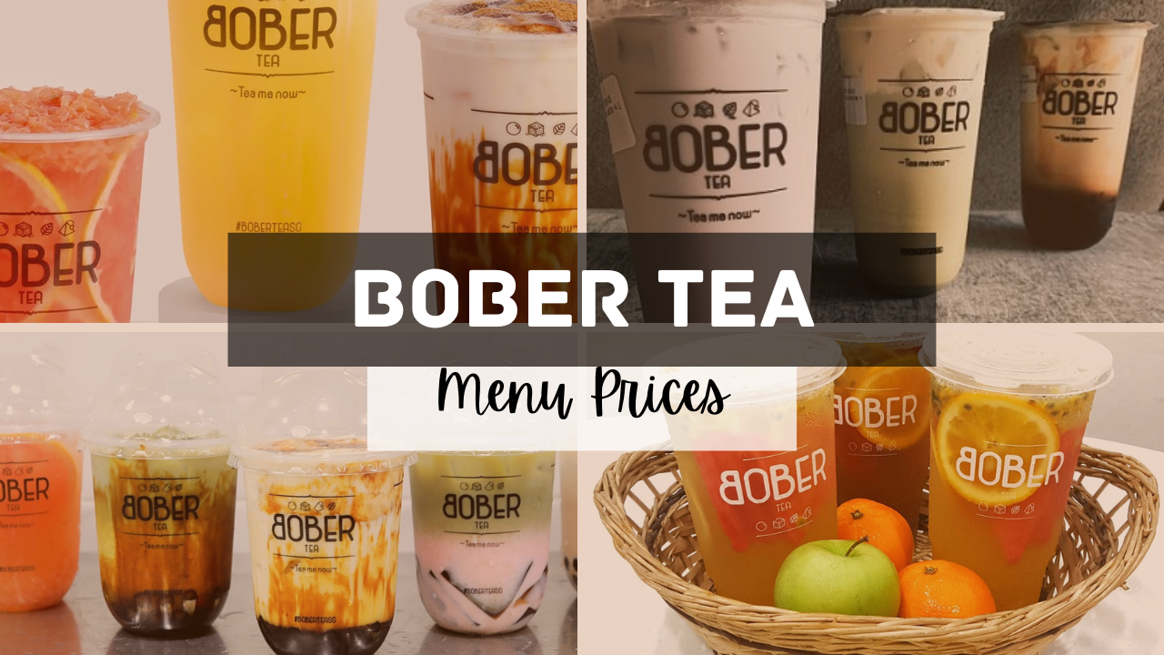 BOBER TEA MENU SINGAPORE & UPDATED PRICES 2025